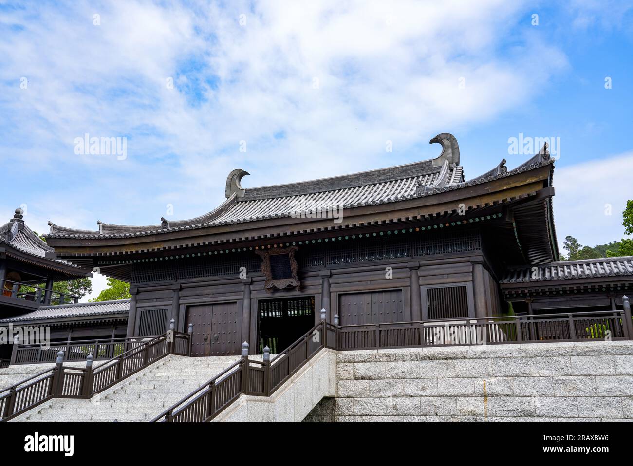Timber structure Japanese style Tang style architectural temple of Tsz ...