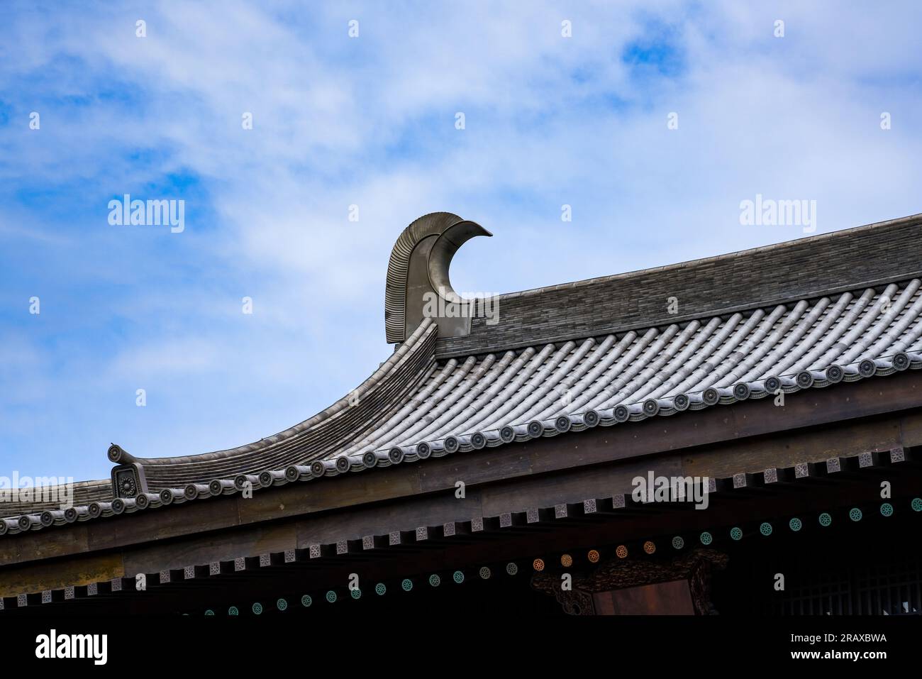 Timber structure Japanese style Tang style architectural temple of Tsz ...
