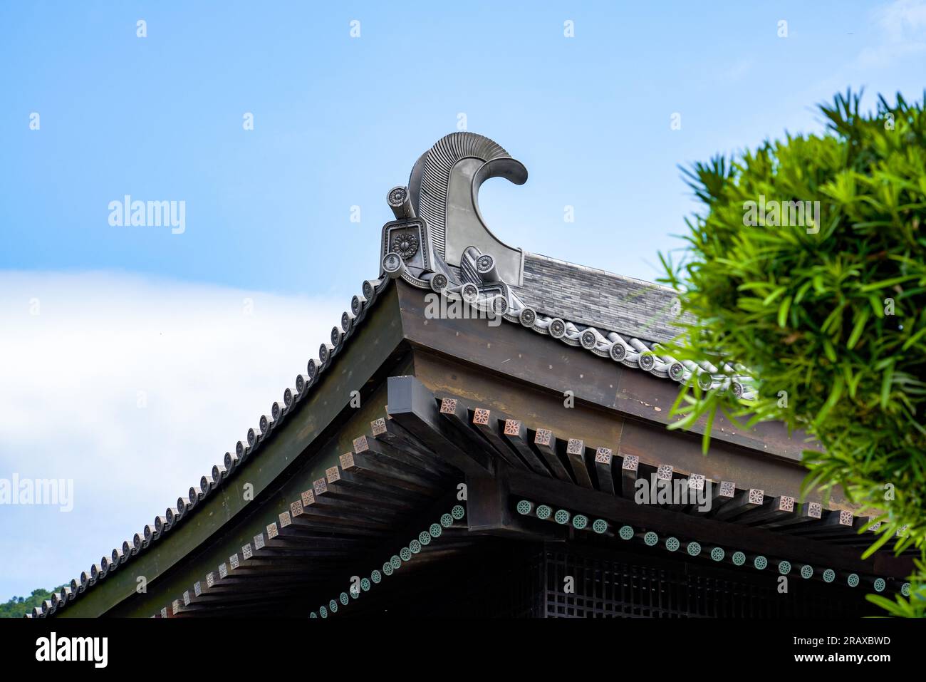 Timber structure Japanese style Tang style architectural temple of Tsz ...