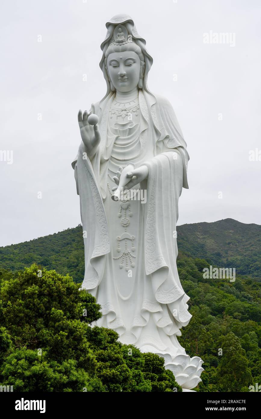 Asia's largest buddhist Guanyin statue at Tsz Shan Monastery in Hong Kong Stock Photo - Alamy