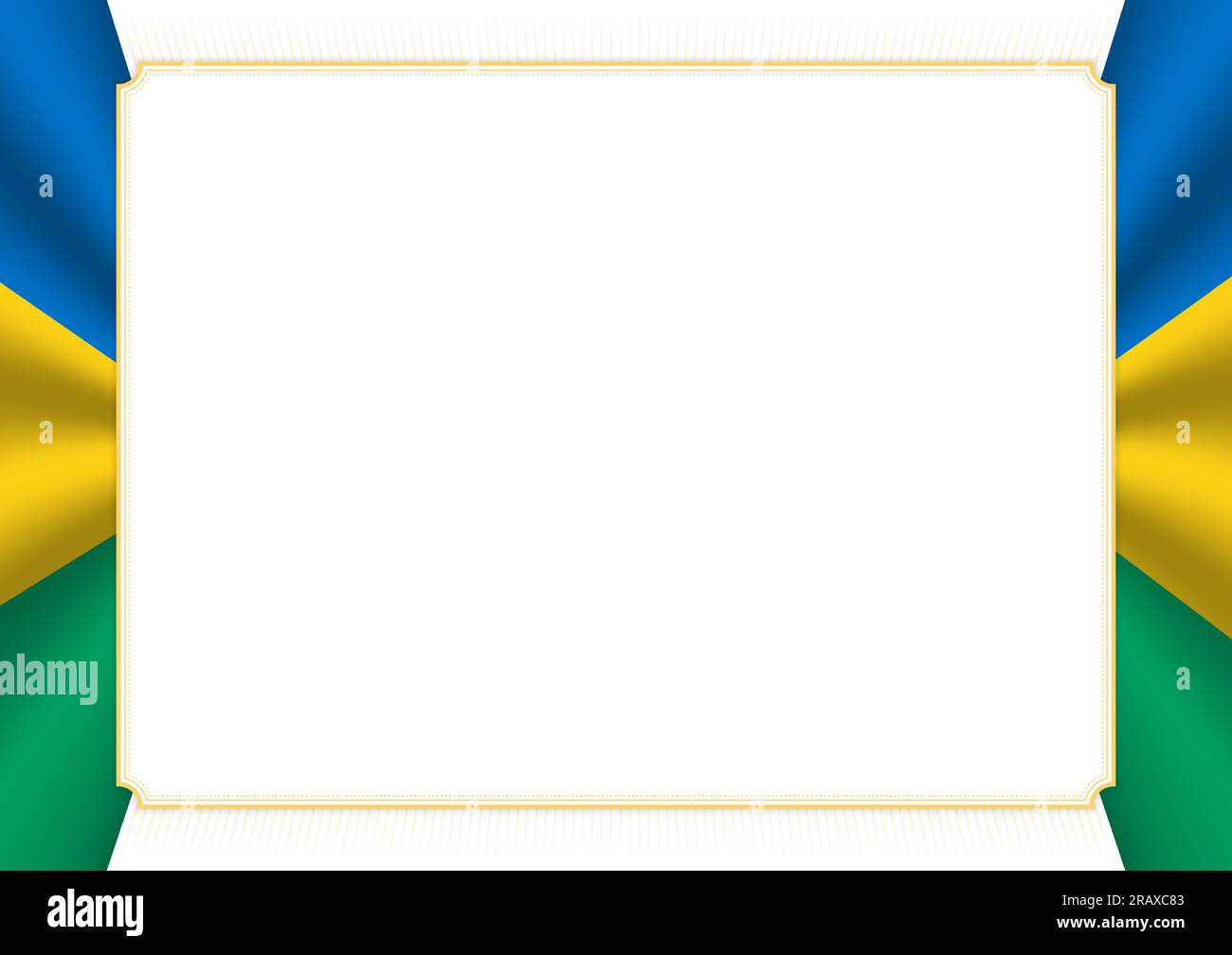 Horizontal frame and border with colors of Saint Vincent and the ...