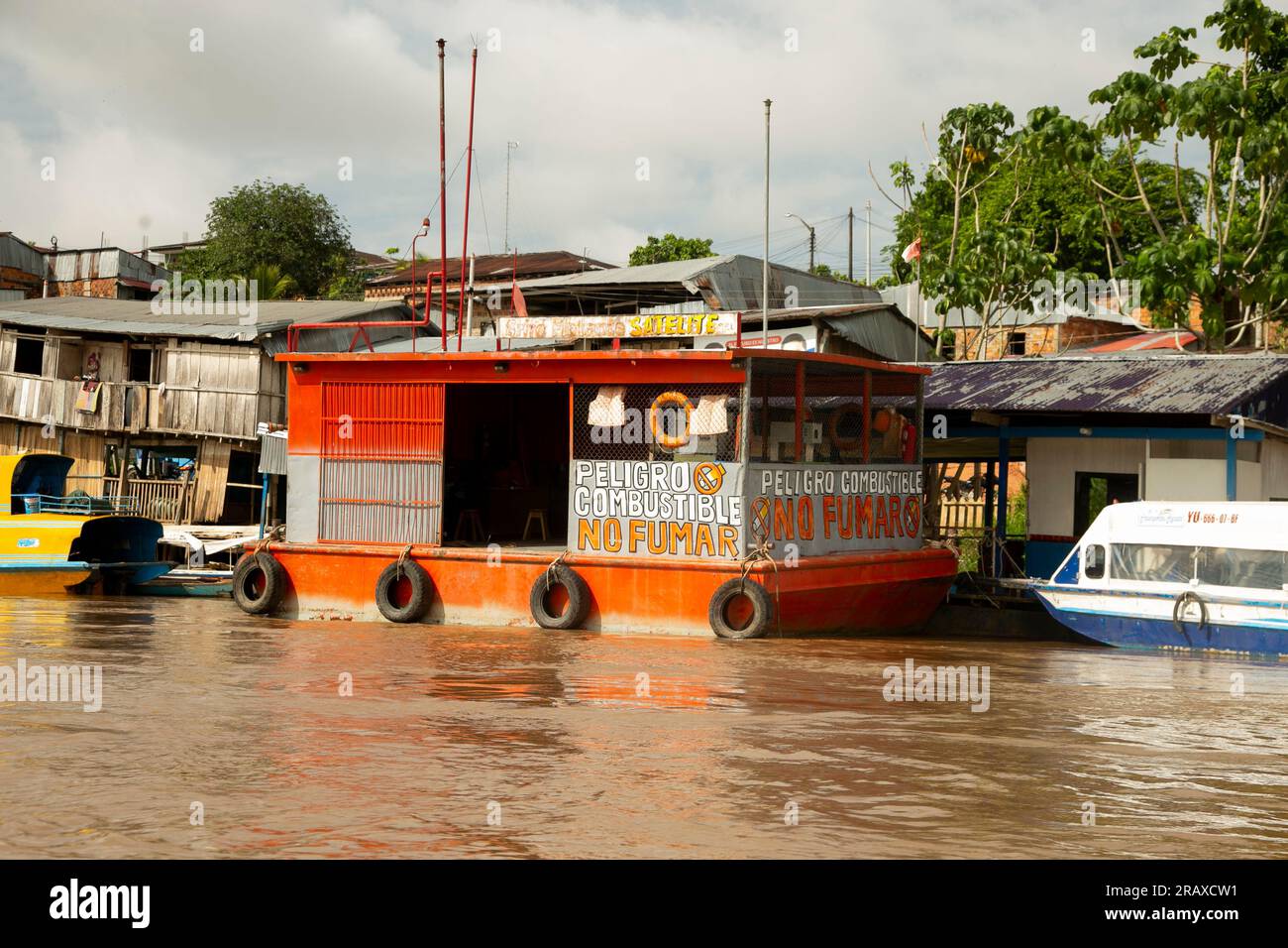 Yurimaguas, Peru; 1st October 2022: Central port of the city of ...