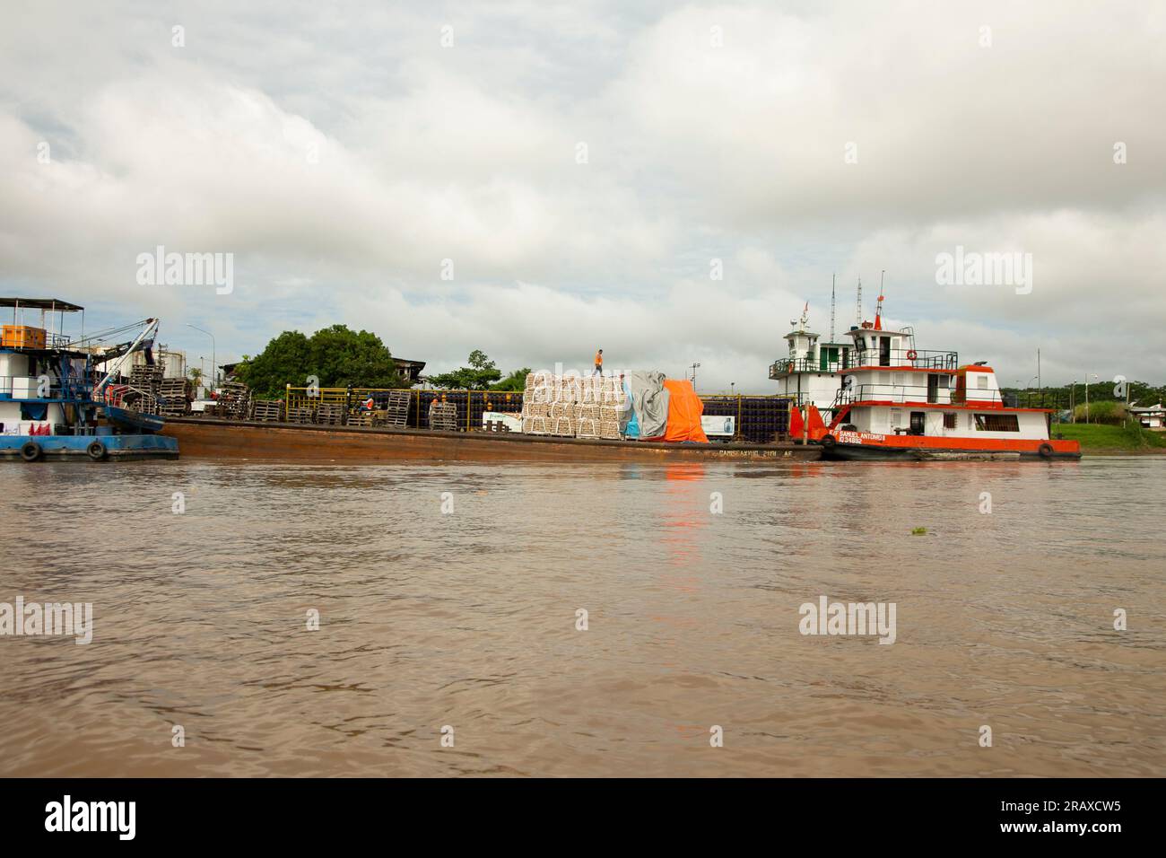 Yurimaguas, Peru; 1st October 2022: Central port of the city of ...