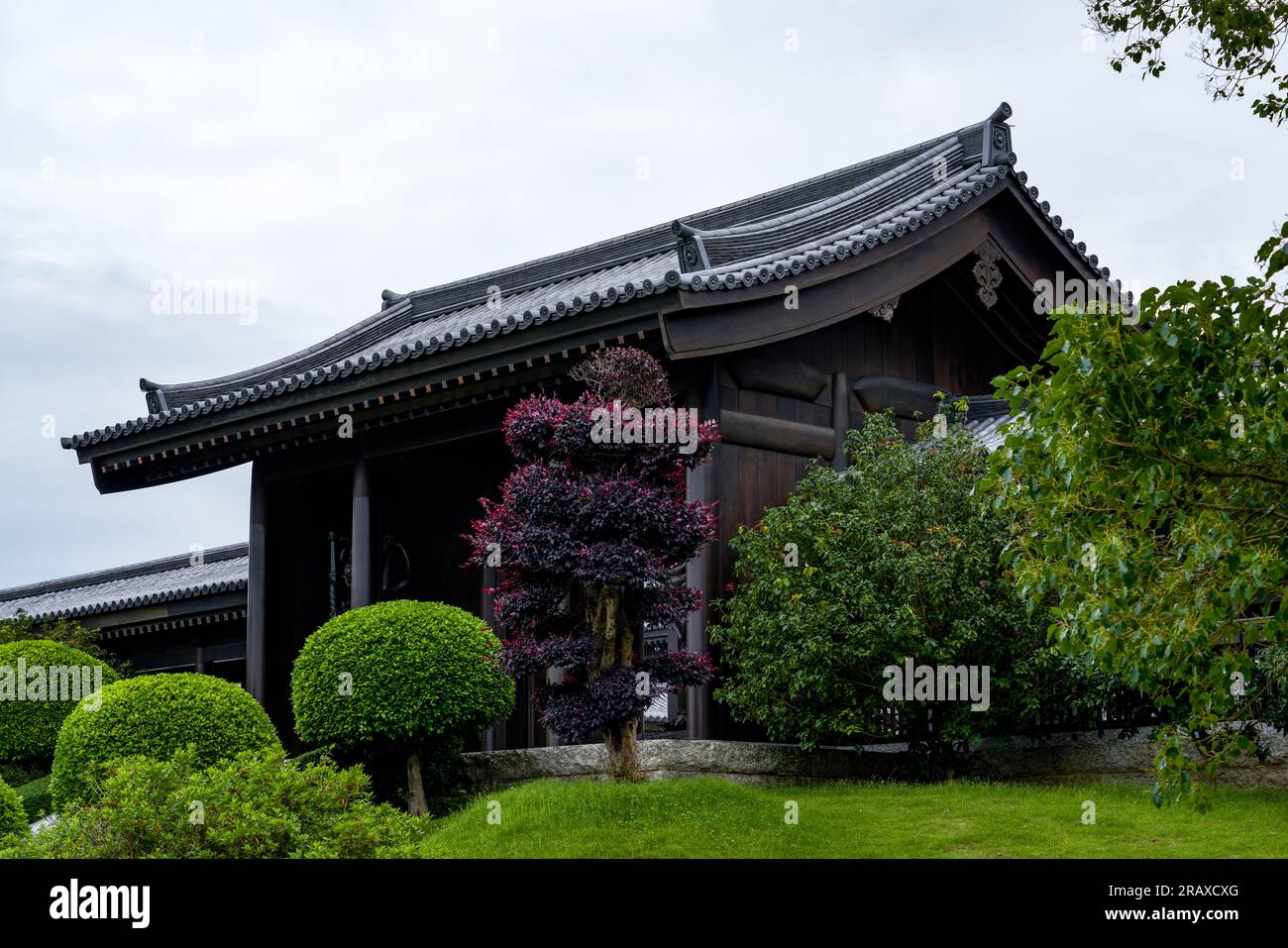 Timber structure Japanese style Tang style architectural temple of Tsz ...