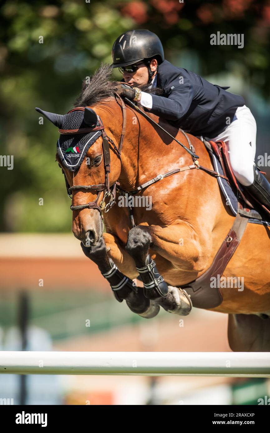 Conor Swail of Ireland competes in the Rolex Pan American Grand Prix at ...