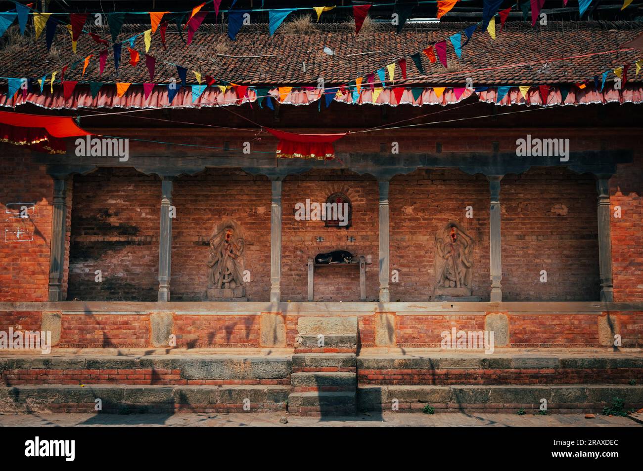 A landscape around Changu Narayan, a historic Hindu temple, is situated ...