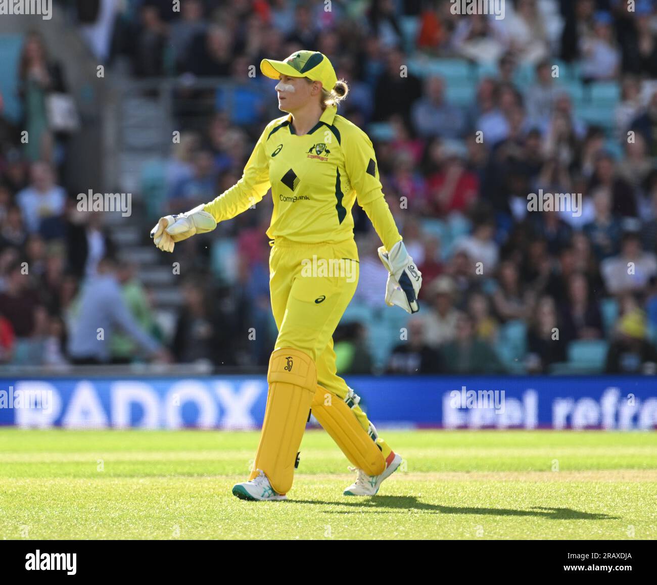 Oval, England. 3 July, 2023. Alyssa Healy captain of Australia during ...