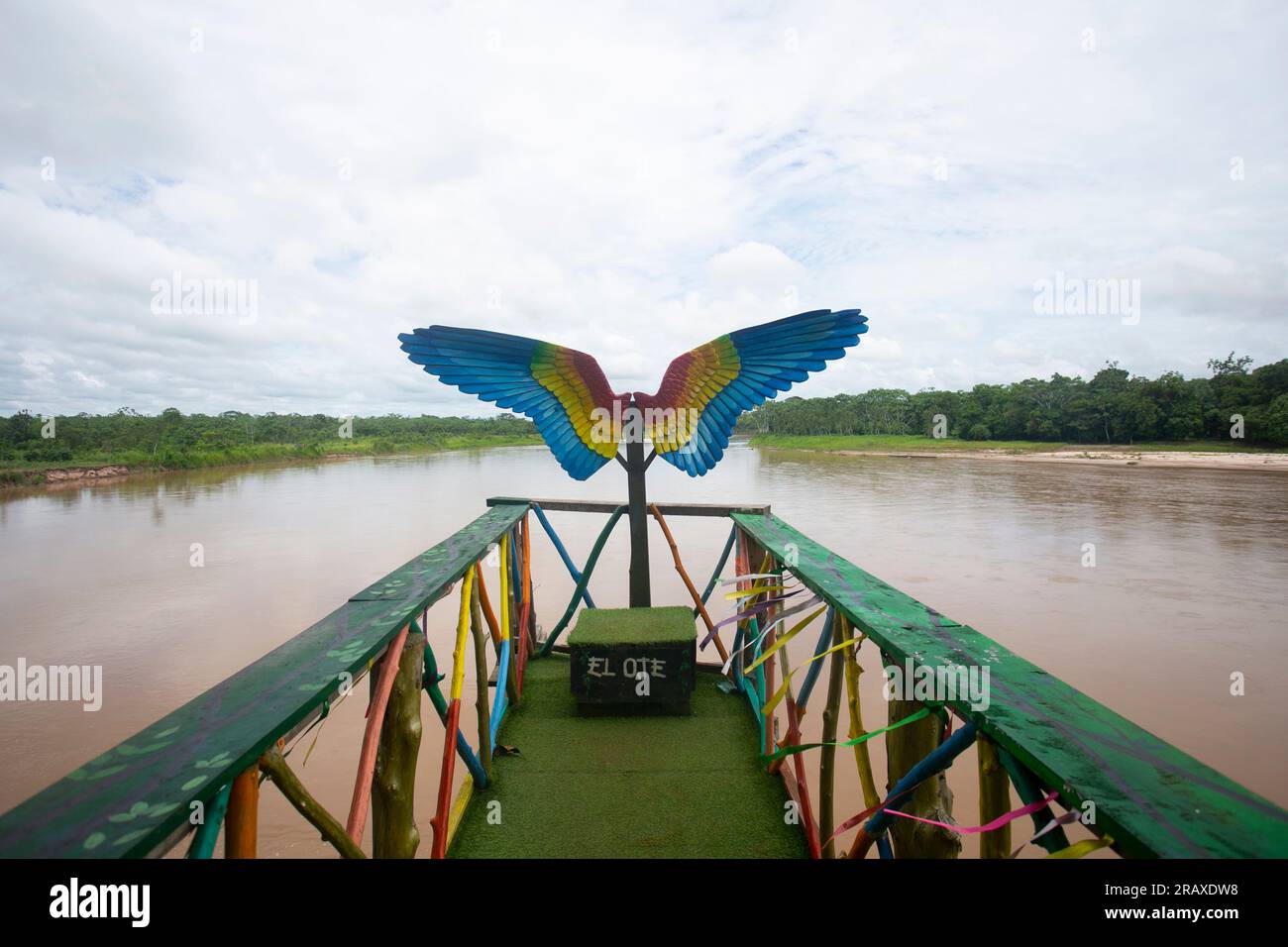 Yurimaguas, Peru; 1st October 2022: Street view from the city of ...