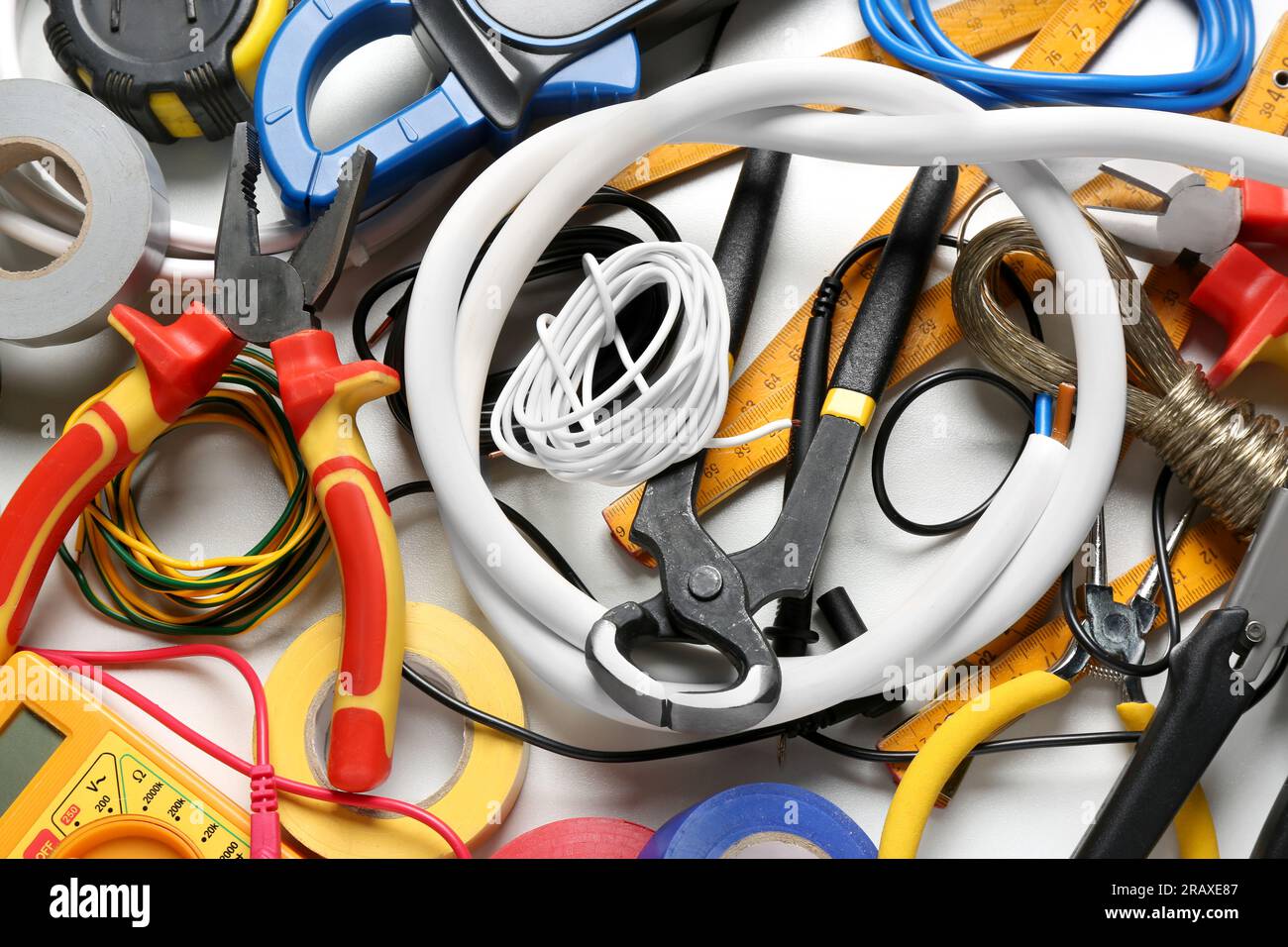 New wires electricians tools hi-res stock photography and images - Alamy