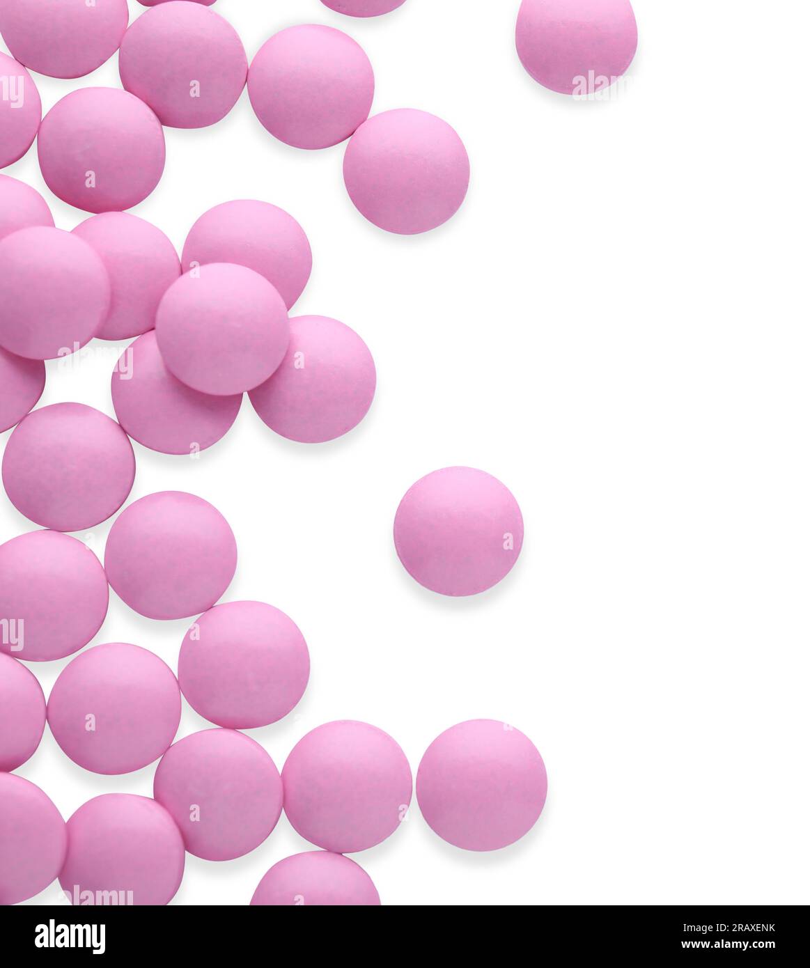 Pink tablets isolated on hi-res stock photography and images - Alamy