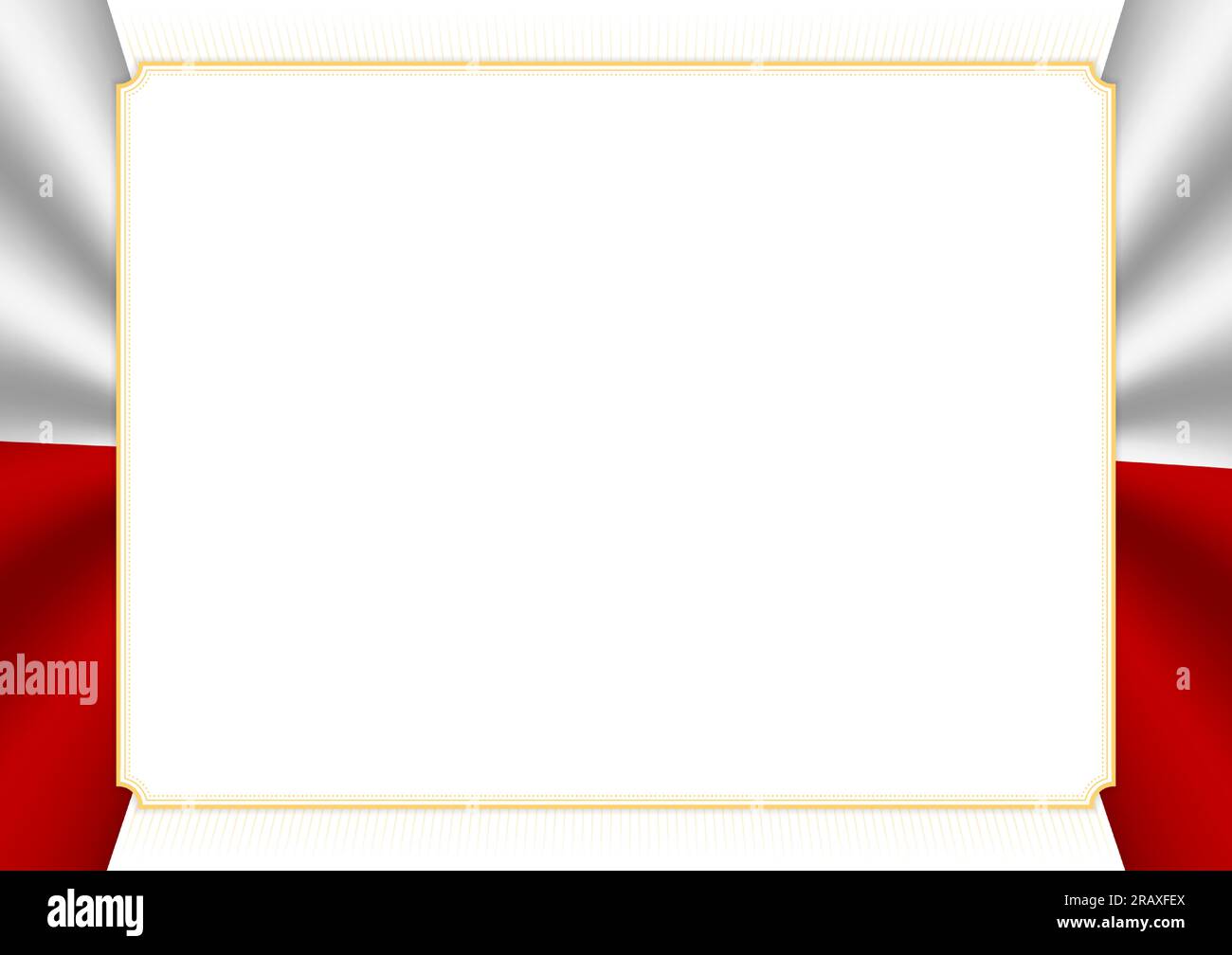 Horizontal frame and border with colors of Tonga flag, template ...