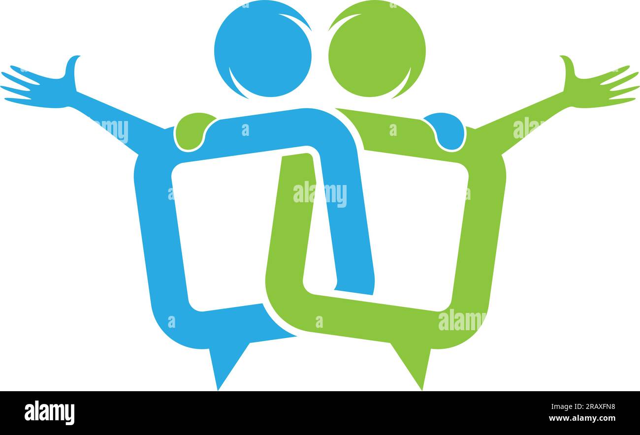 Friendship icon logo design illustration Stock Vector Image & Art - Alamy