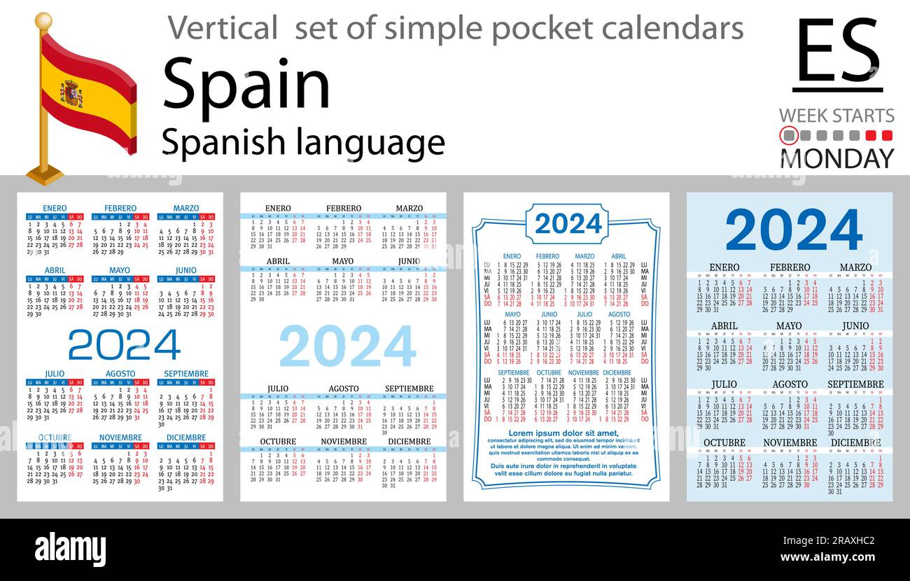 Spanish Calendar Clip Art