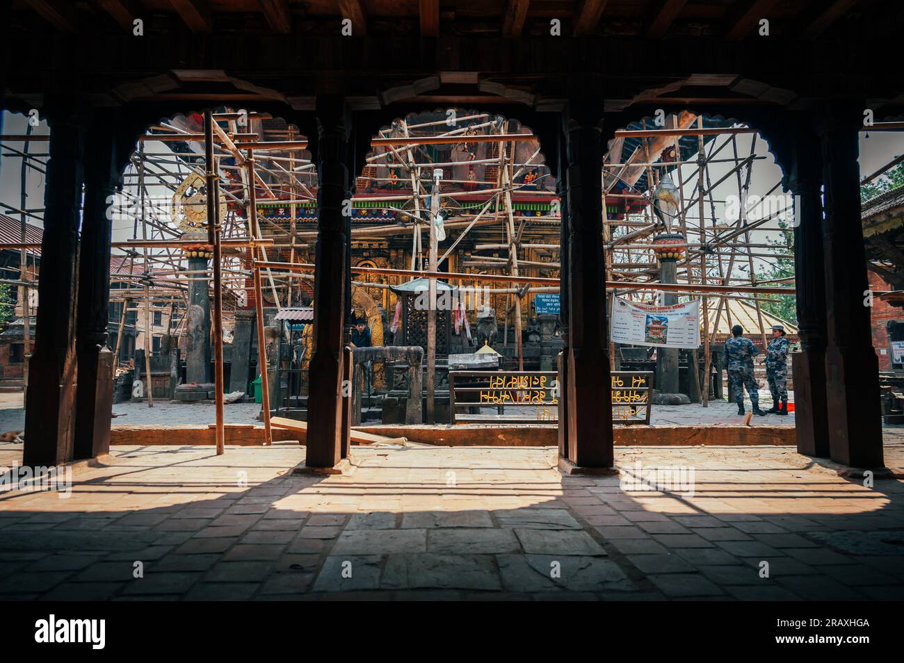 A landscape around Changu Narayan, a historic Hindu temple, is situated ...