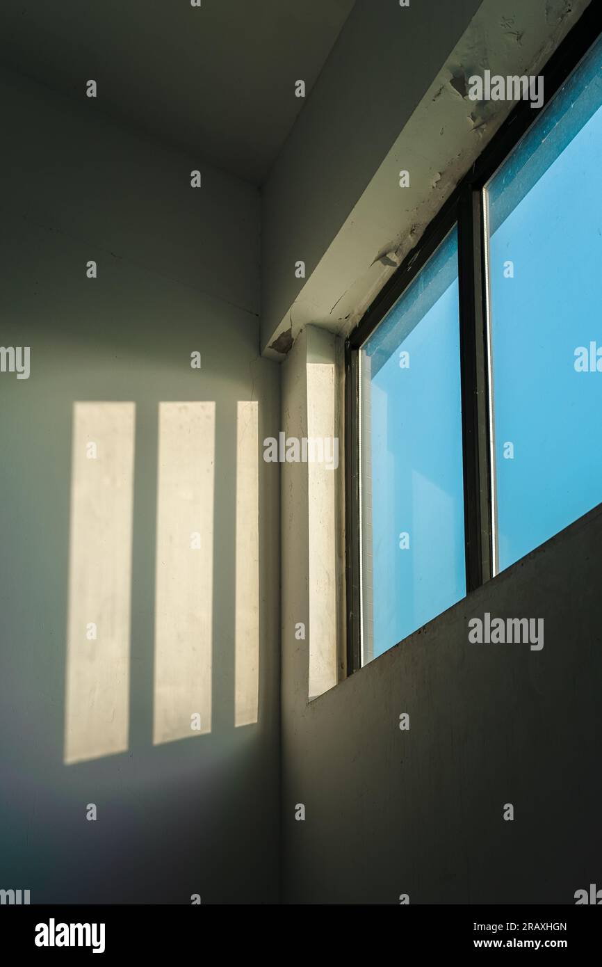 The sunlight is shining on the window Stock Photo - Alamy