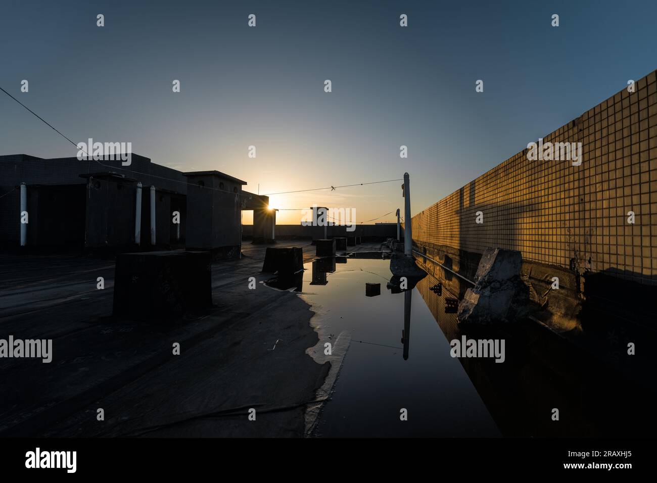 The sunrise over Chengdu Commercial and Trade City Stock Photo - Alamy