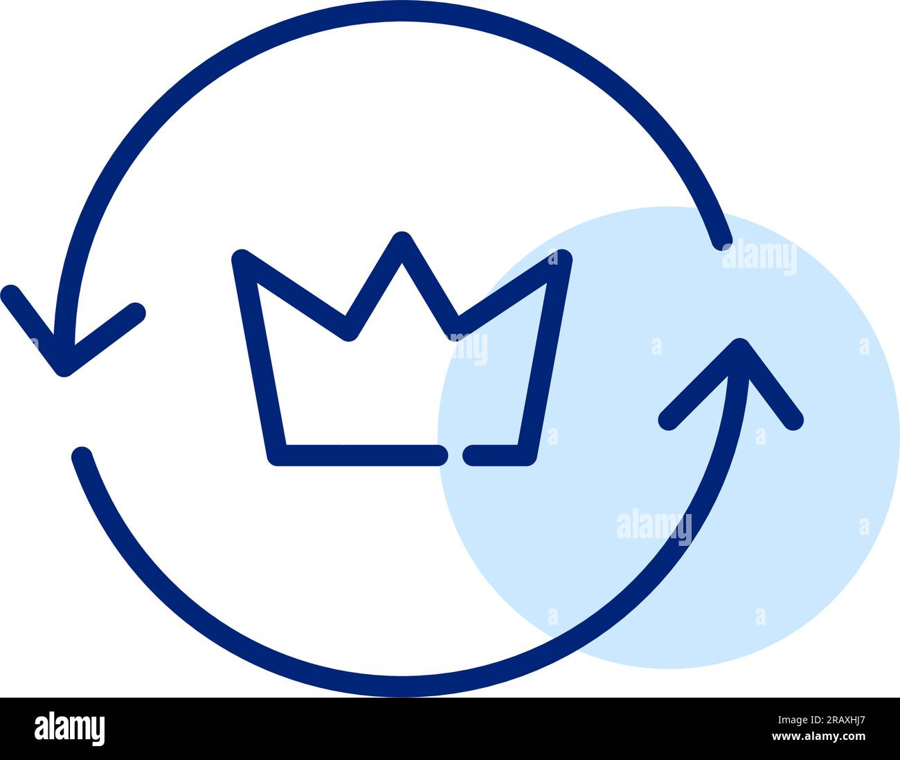 Crown and arrows Cut Out Stock Images & Pictures - Alamy