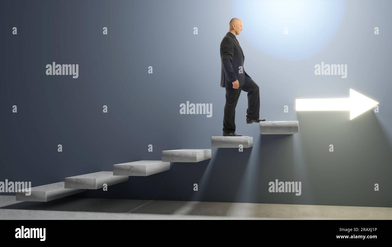 Staircase leadership hi-res stock photography and images - Alamy