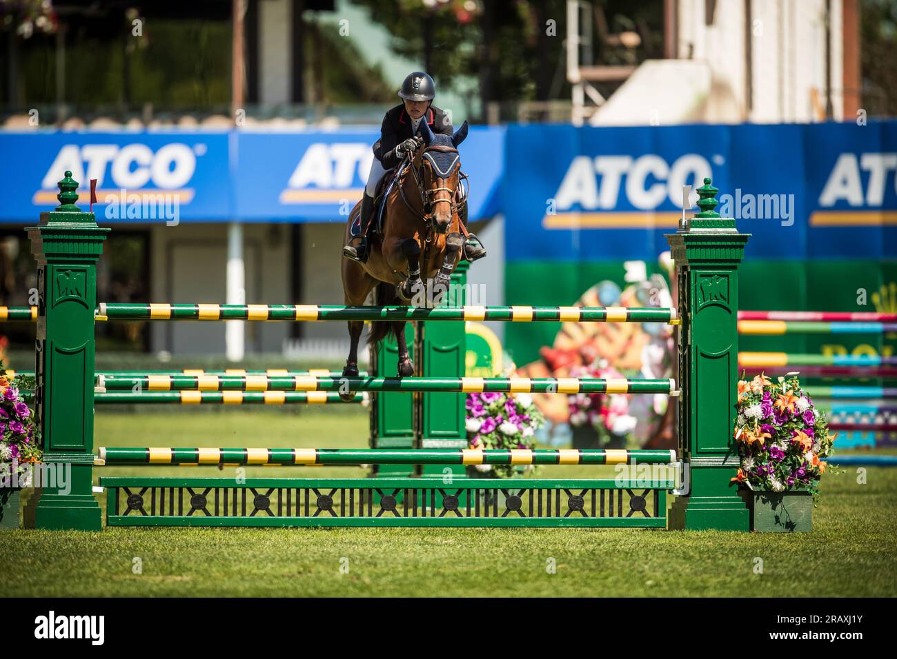 Vanessa Mannix of Canada competes in the Rolex Pan American Grand Prix ...