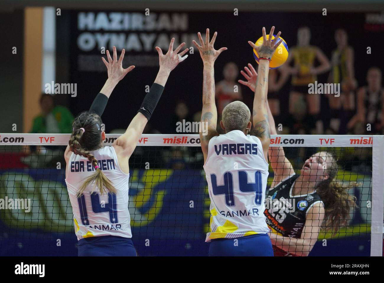 ISTANBUL, TURKIYE - JANUARY 21, 2023: Eda Erdem Dundar and Melissa ...