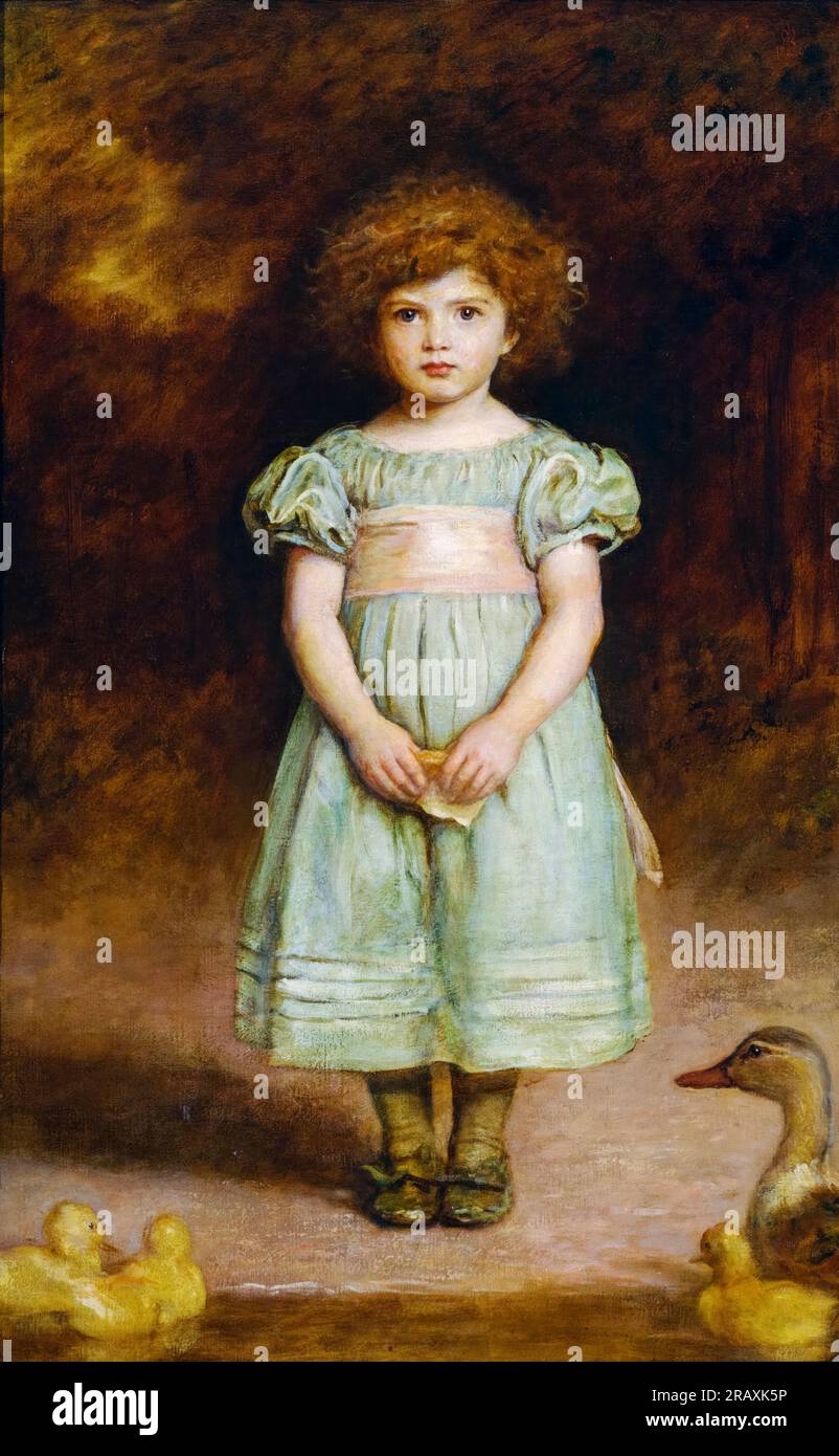 Sir John Everett Millais, Ducklings, painting in oil on canvas, 1889 ...