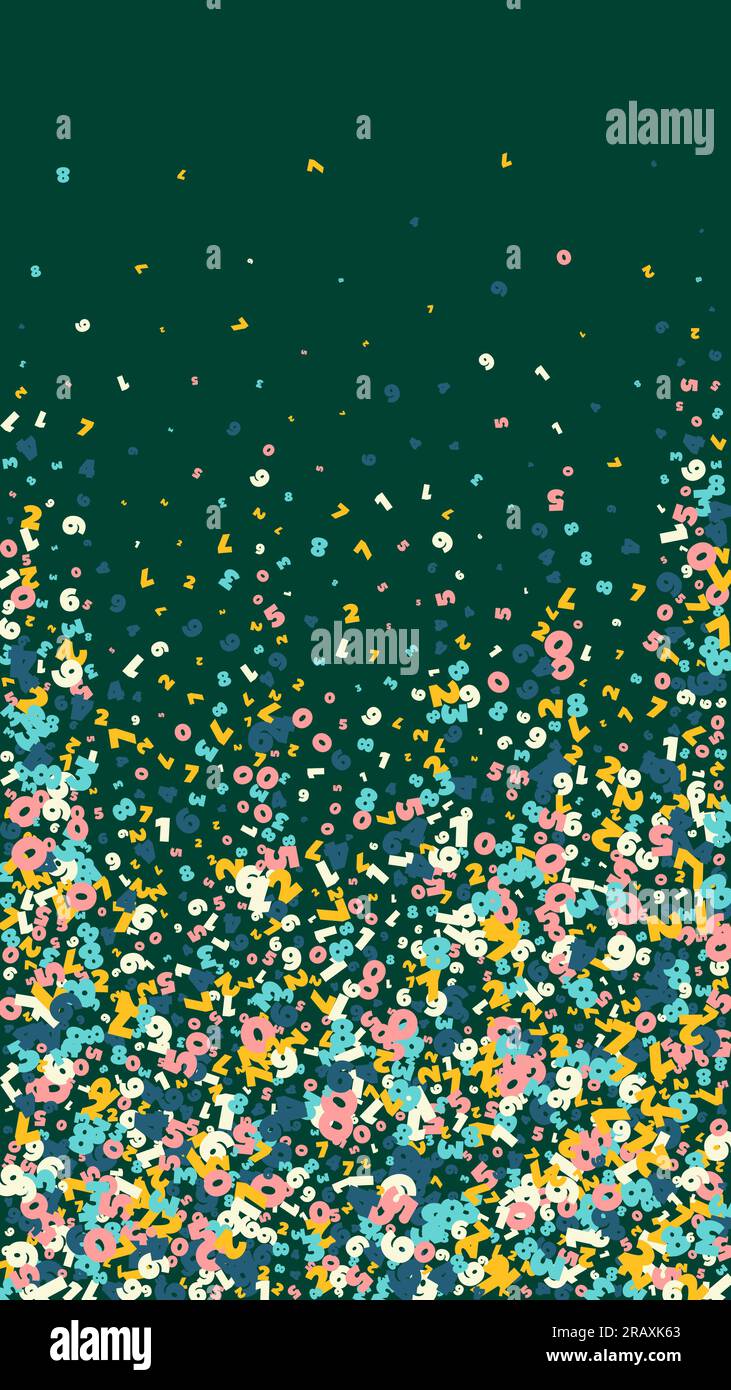 Letter confetti of Latin alphabet. Back to school background. Colorful ...