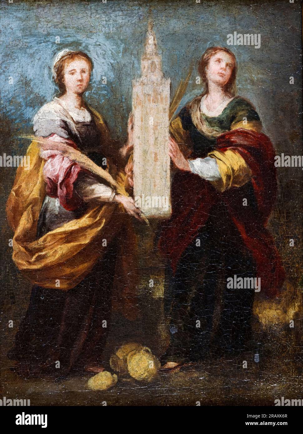 Bartolomé Esteban Murillo, St Justa and St Rufina, painting in oil on ...