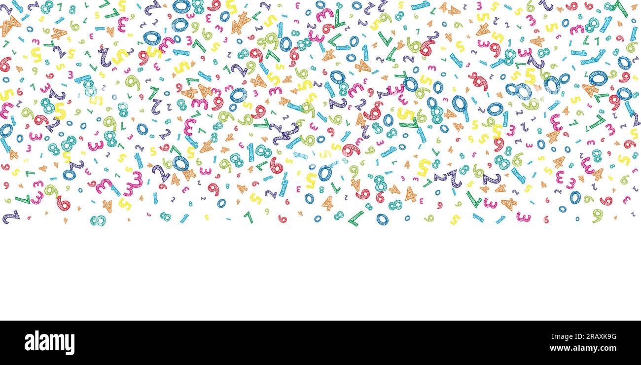 Letter confetti of Latin alphabet. Back to school background. Colorful ...