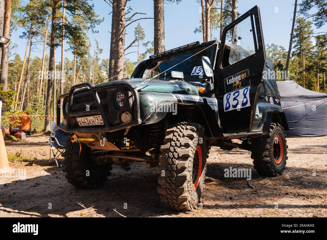 REPUBLIC OF KARELIA, RUSSIA - CIRCA JUNE, 2022: Off-road tournament ...