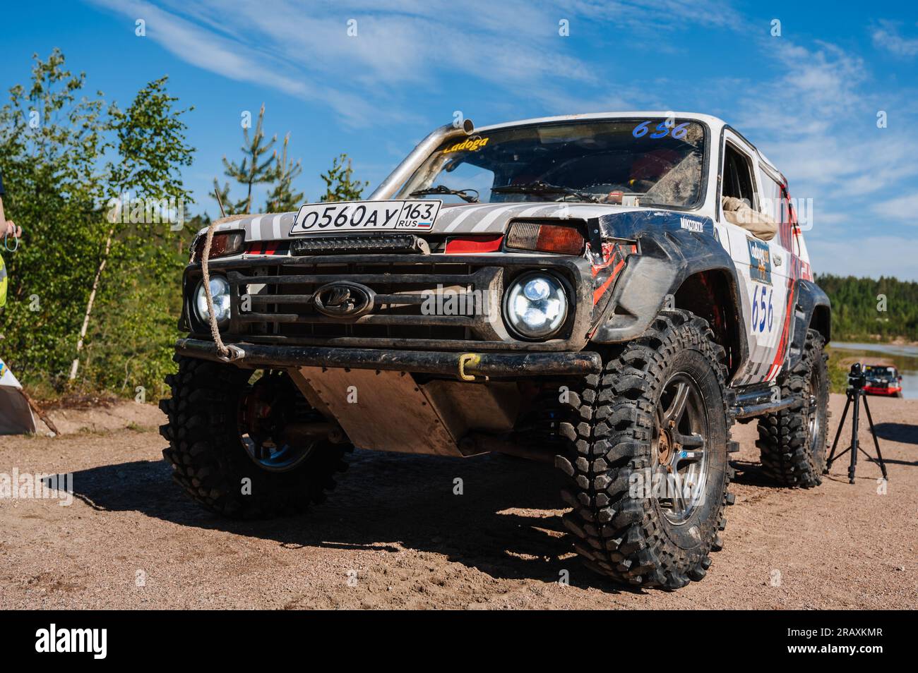 REPUBLIC OF KARELIA, RUSSIA - CIRCA JUNE, 2022: Off-road tournament ...