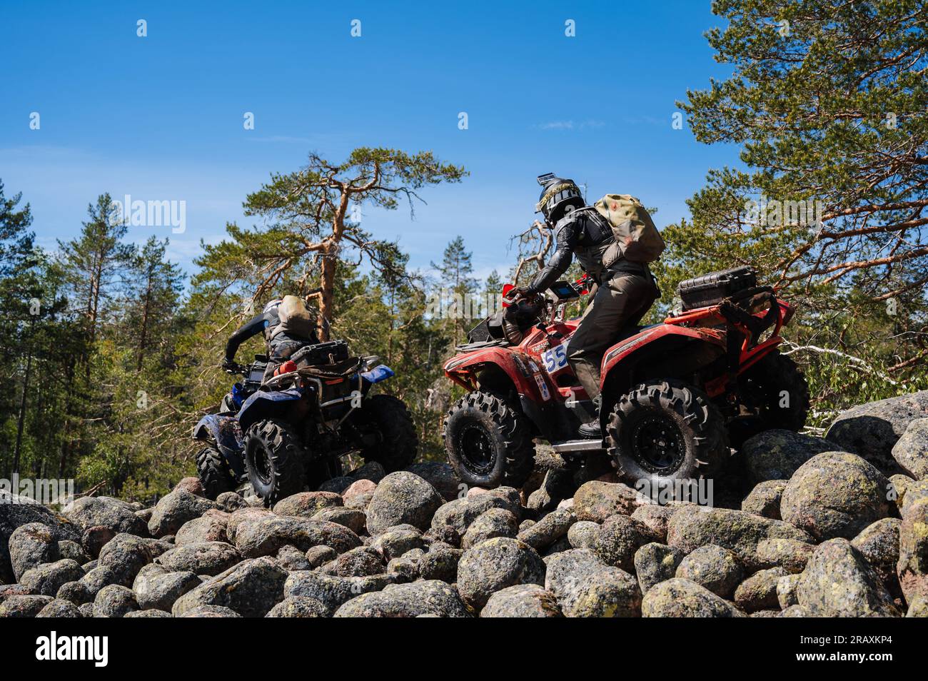 REPUBLIC OF KARELIA, RUSSIA - CIRCA JUNE, 2022: Off-road tournament ...