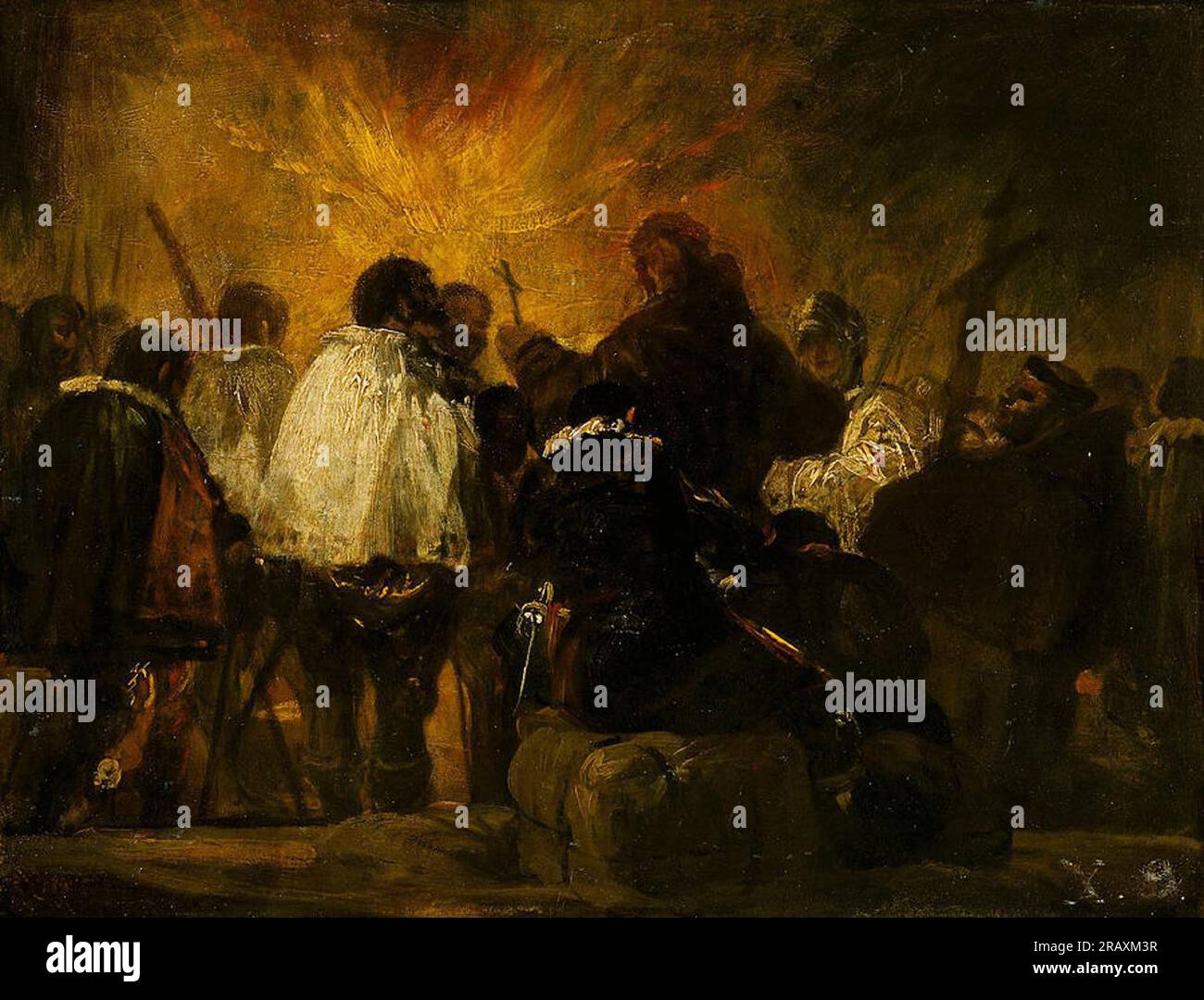 Night Scene from the Inquisition by Francisco Goya Stock Photo - Alamy