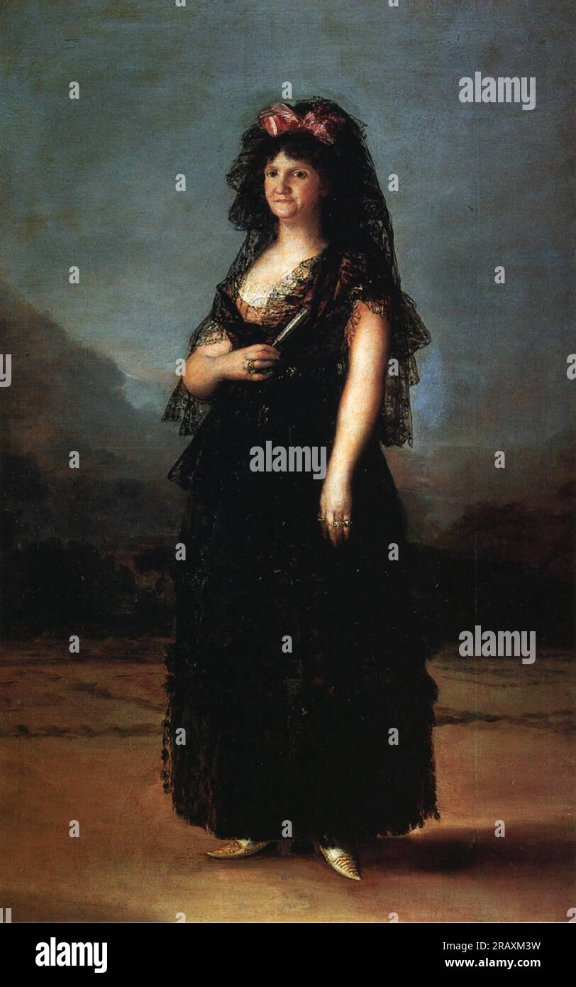 Queen María Luisa Wearing a Mantilla 1799 by Francisco Goya Stock Photo ...
