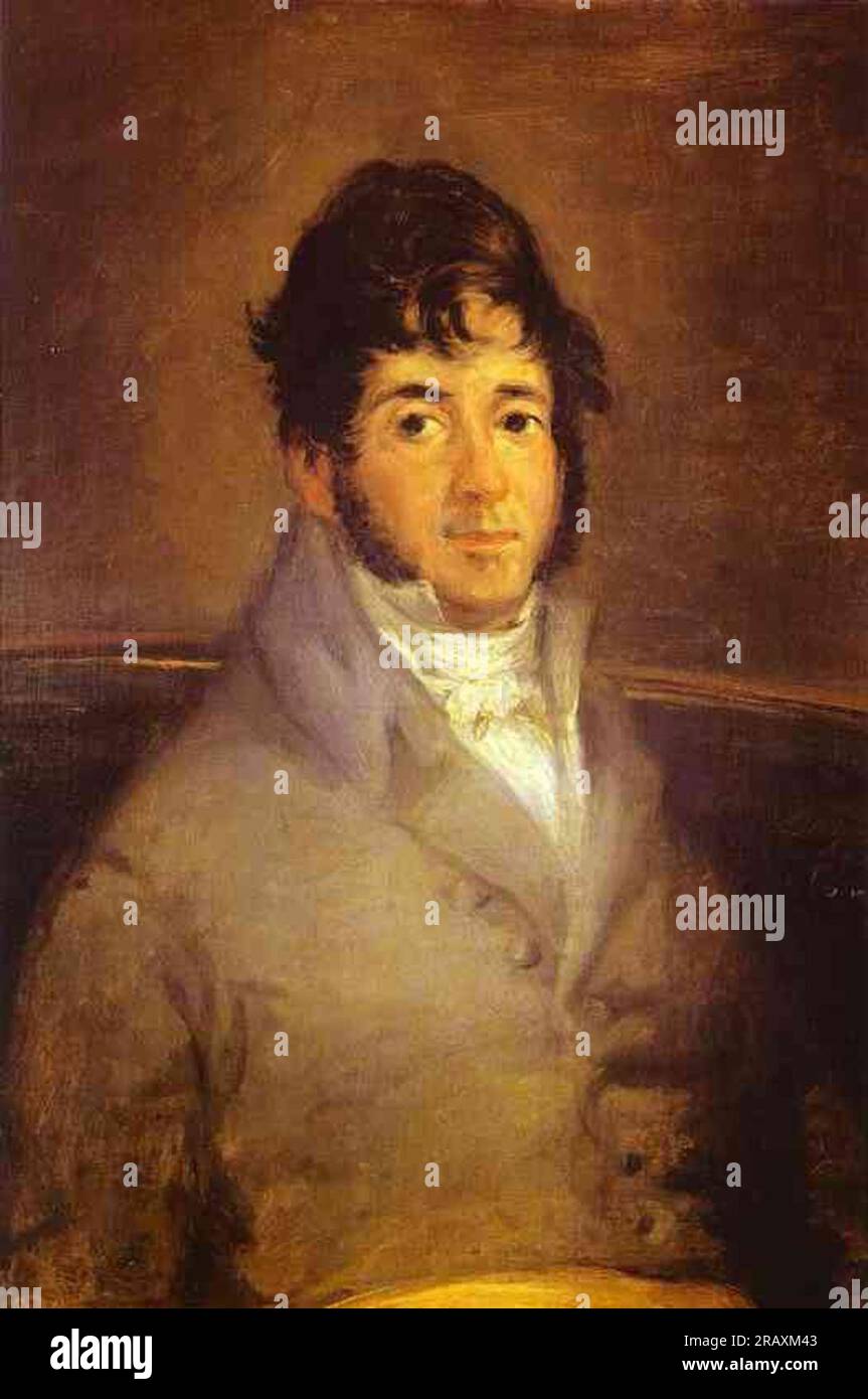 Portrait of the Actor Isidro Meiquez 1807 by Francisco Goya Stock Photo ...