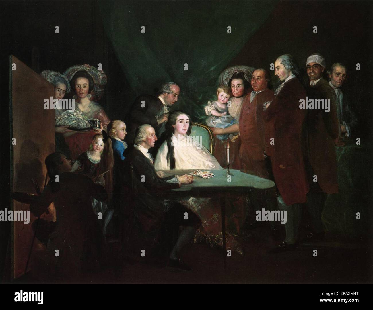 The Family of the Infante Don Luis 1784 by Francisco Goya Stock Photo ...