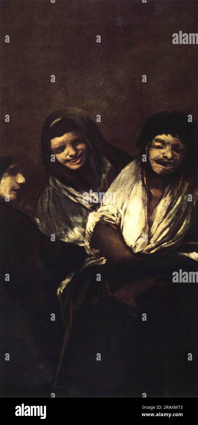Young People Laughing 1823 by Francisco Goya Stock Photo - Alamy