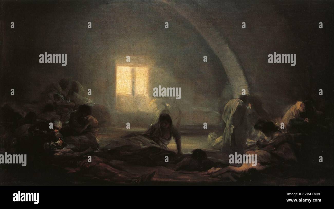 Plague Hospital 1800 by Francisco Goya Stock Photo - Alamy
