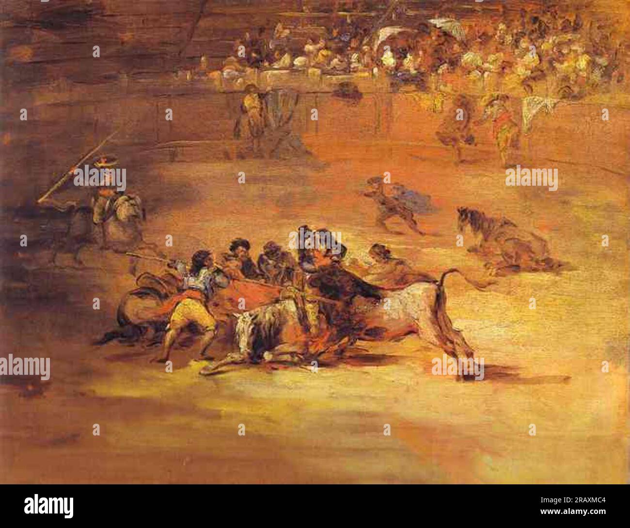 Scene of a bullfight 1824 by Francisco Goya Stock Photo - Alamy