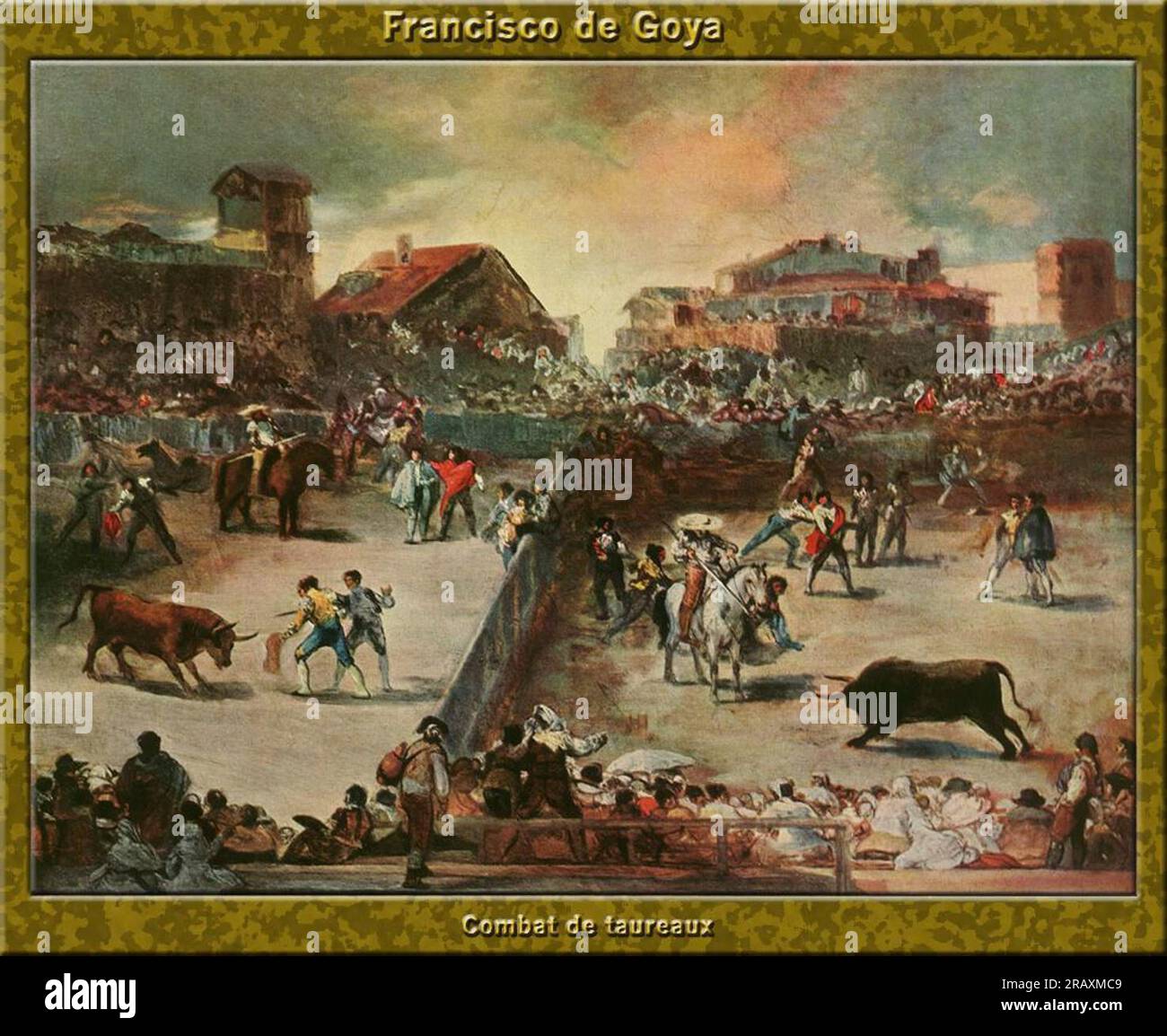 Bullfight by Francisco Goya Stock Photo - Alamy