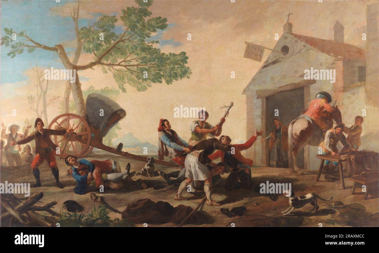 The Fight at the Venta Nueva 1777 by Francisco Goya Stock Photo - Alamy