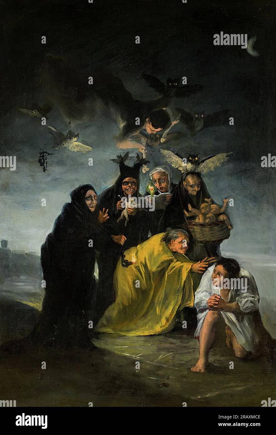 Witches' Sabbath by Francisco Goya Stock Photo - Alamy
