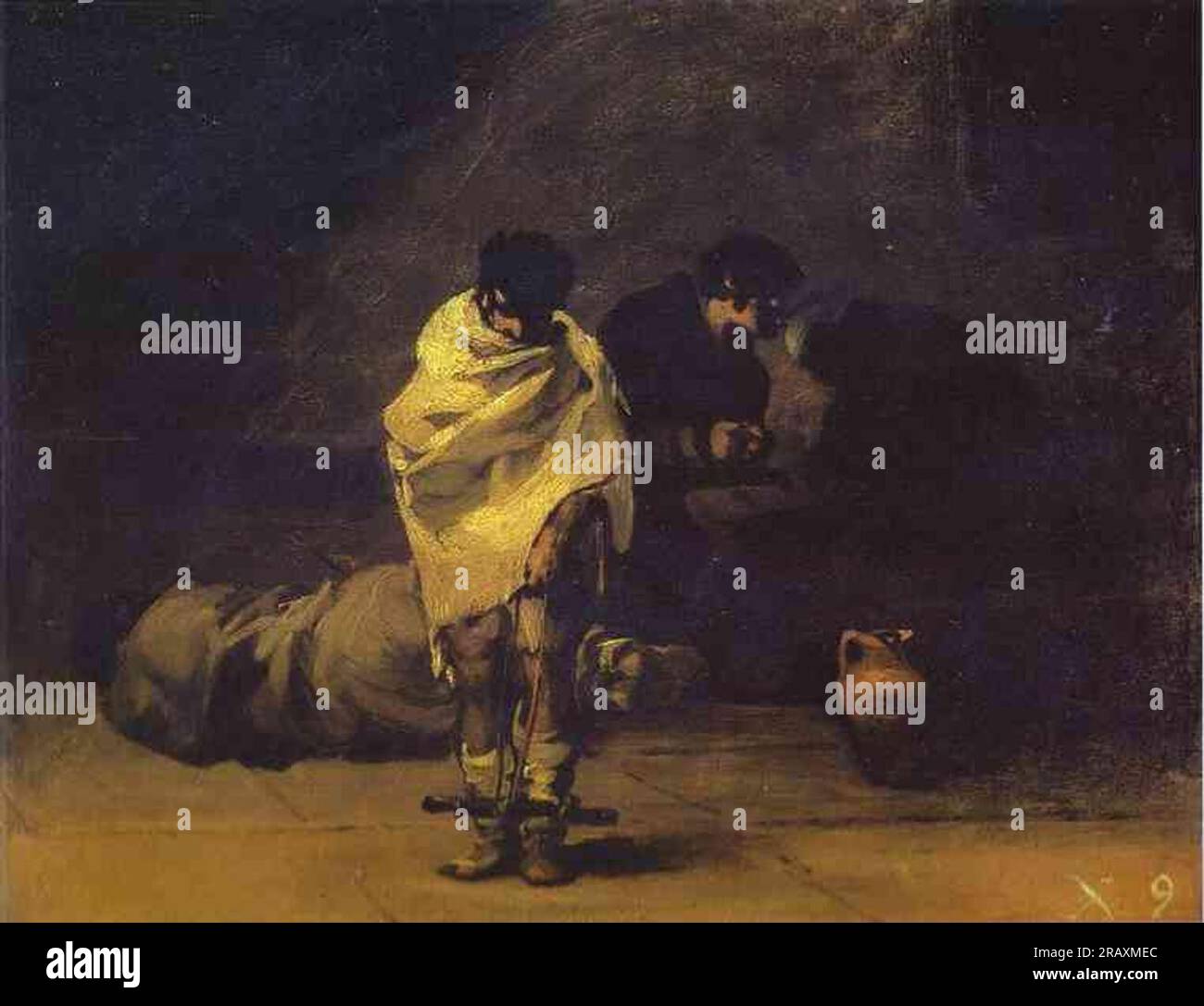 Prison Scene 1812 by Francisco Goya Stock Photo - Alamy