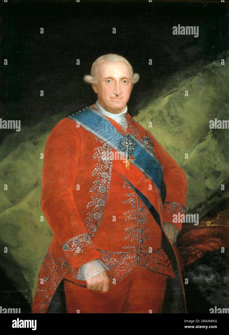 Portrait of Charles IV of Spain 1789 by Francisco Goya Stock Photo - Alamy