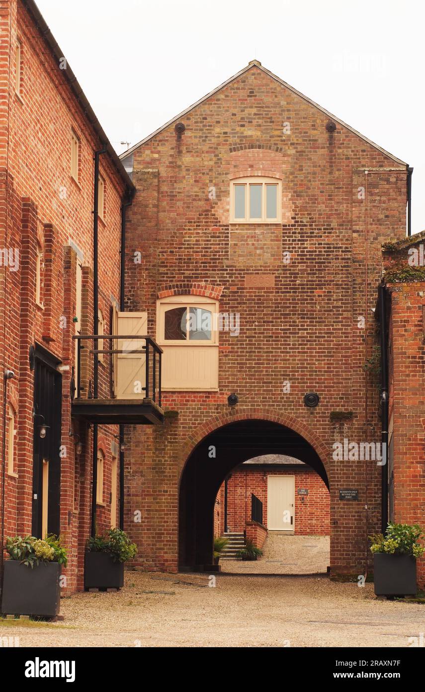 Buildings at the Maltings at Snape, Suffolk. UK showing the ...