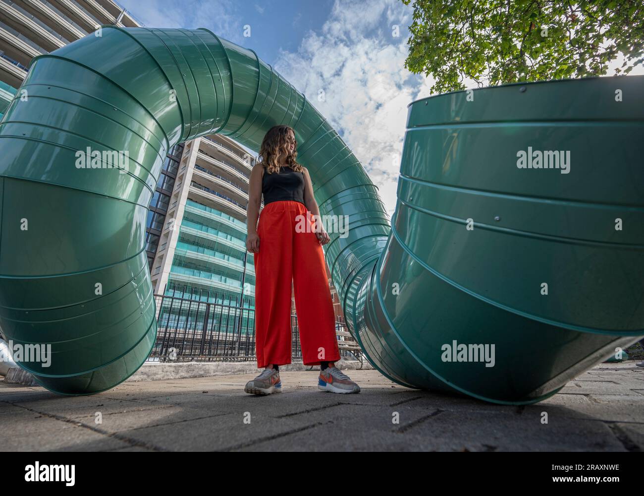 Temple Underground Station roof, London, UK. 6th July, 2023. Holly ...