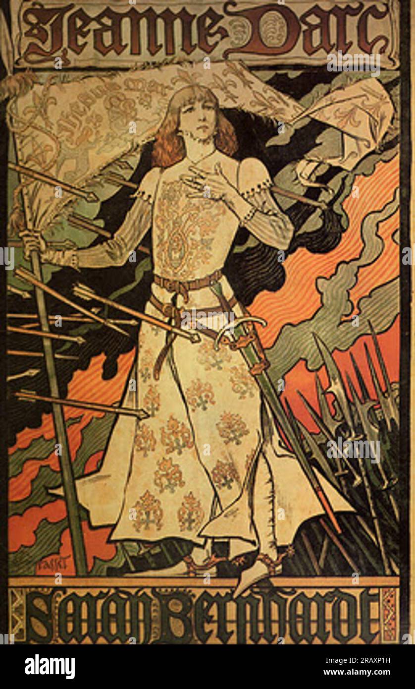 Sarah bernhardt art nouveau hi-res stock photography and images - Alamy
