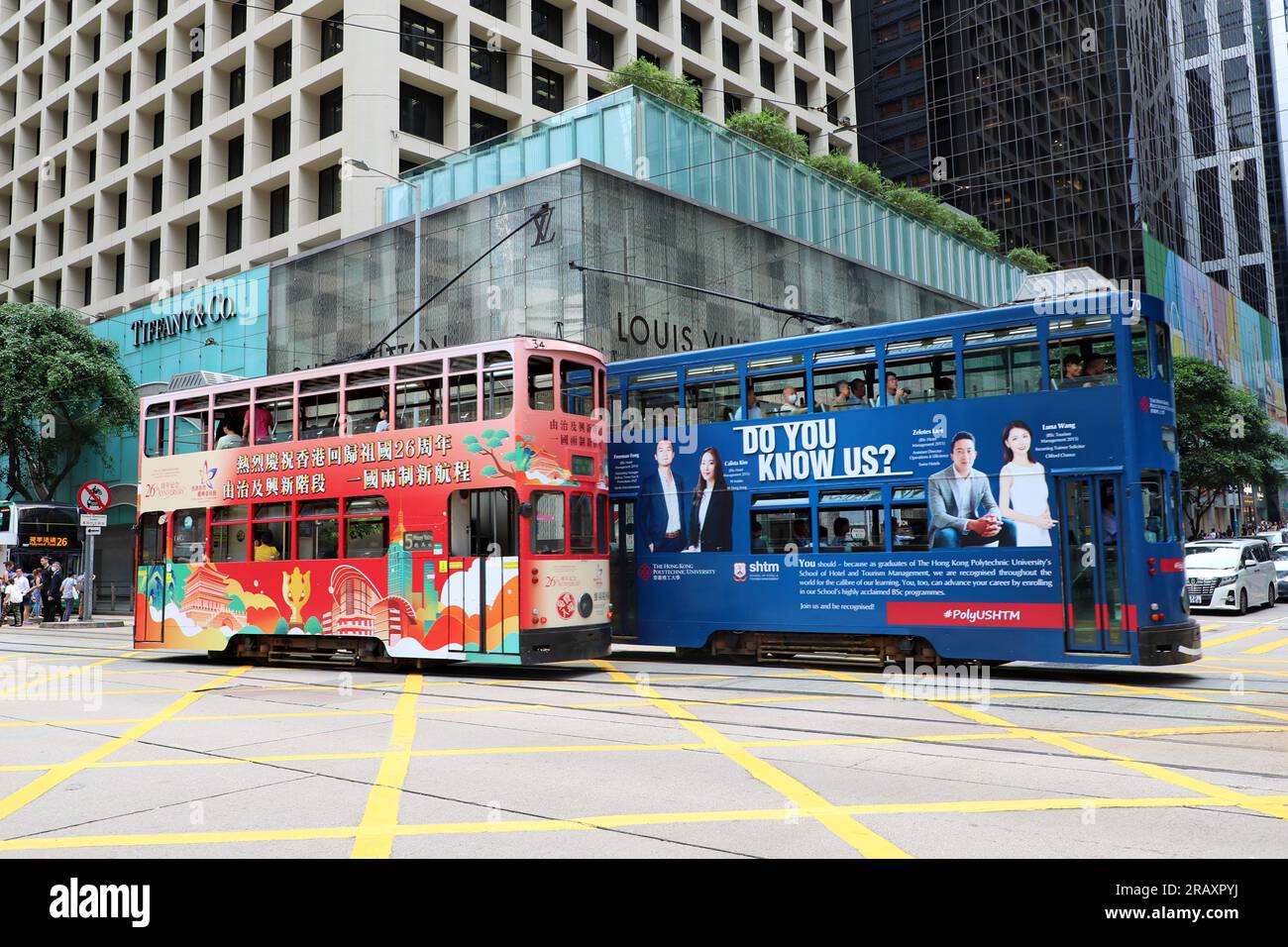 Traditional hong kong tram hi-res stock photography and images - Alamy