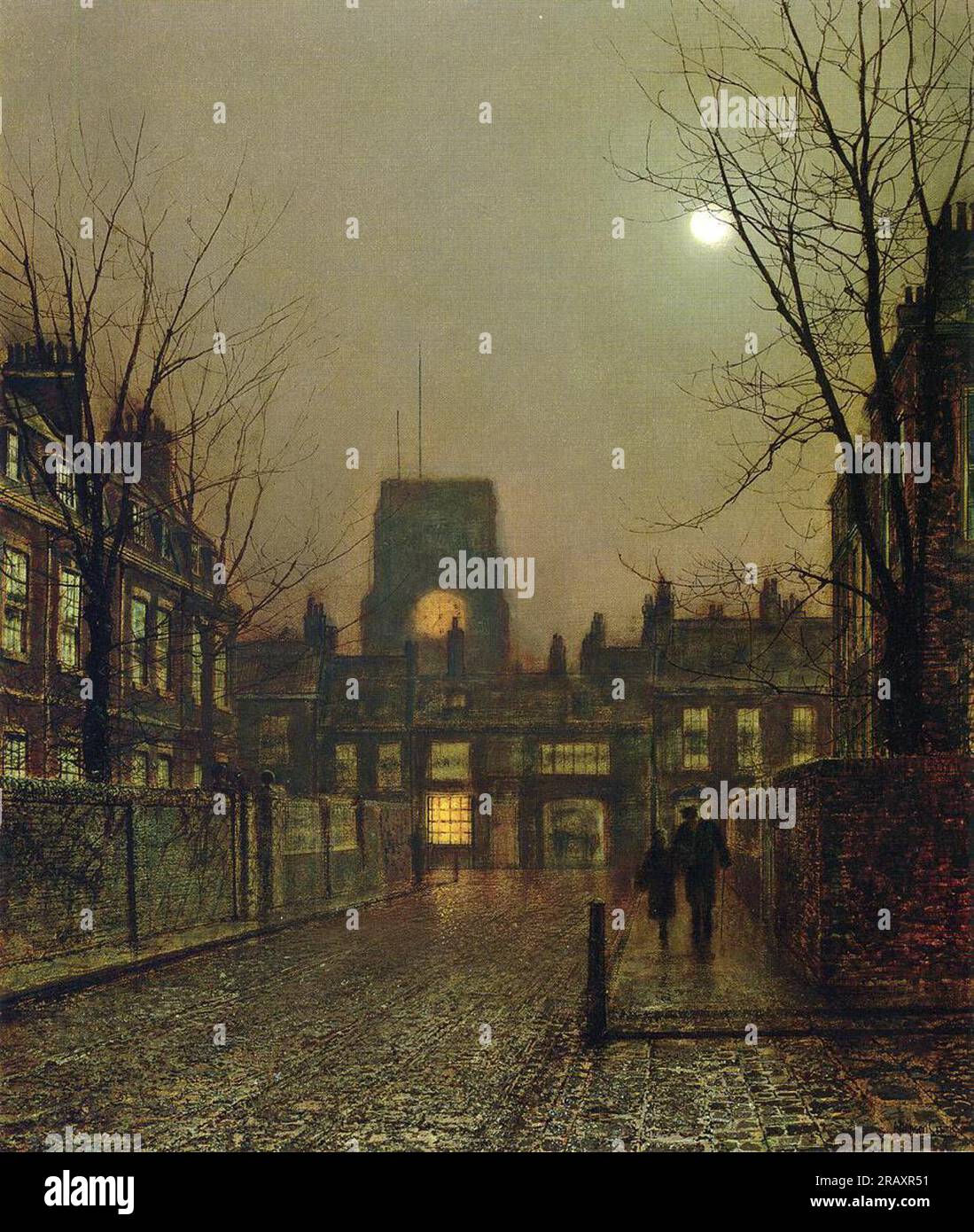Old Chelsea by John Atkinson Grimshaw Stock Photo - Alamy