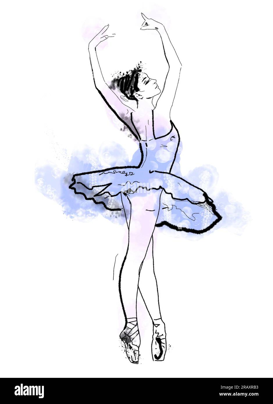 Ballerina ballet dancer sketch Stock Photo - Alamy