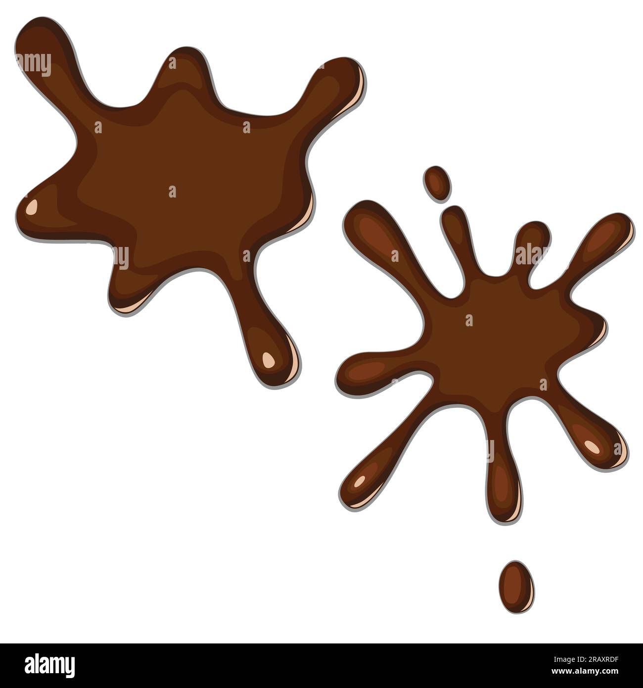 Simple flat vector illustration of chocolate splash Stock Vector Image ...